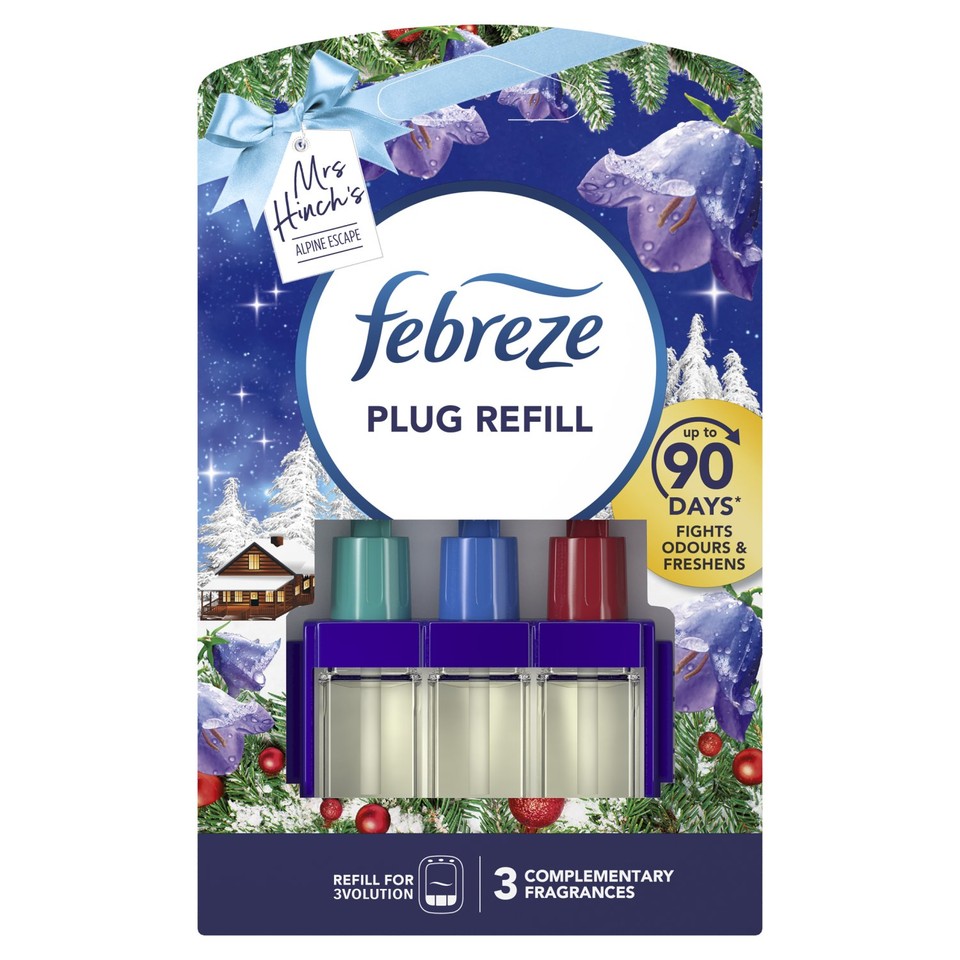 Mrs Hinch's Alpine Escape Febreze 3Volution Air Freshener Plug In ...
