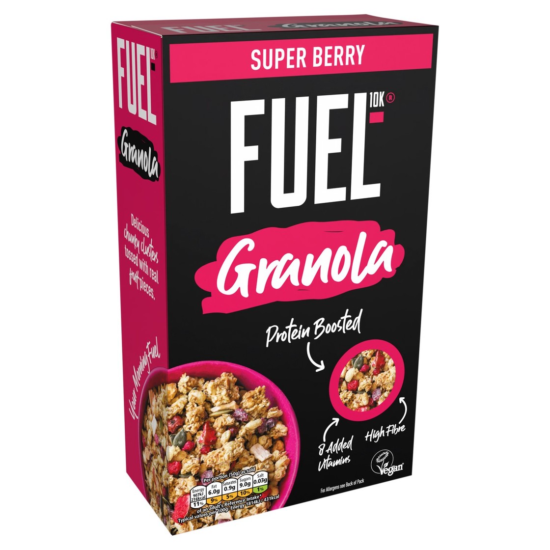 FUEL 10K Super Berry Protein Granola Breakfast Cereal - Ocado