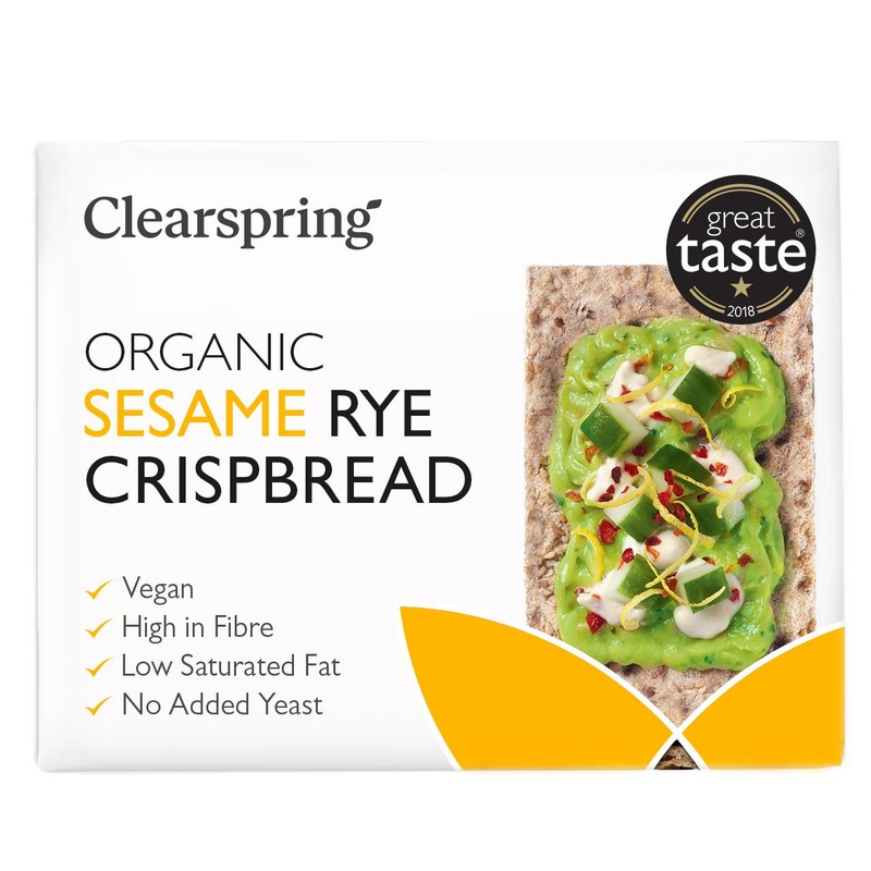 Clearspring Organic Rye Crispbread Sesame - Ocado