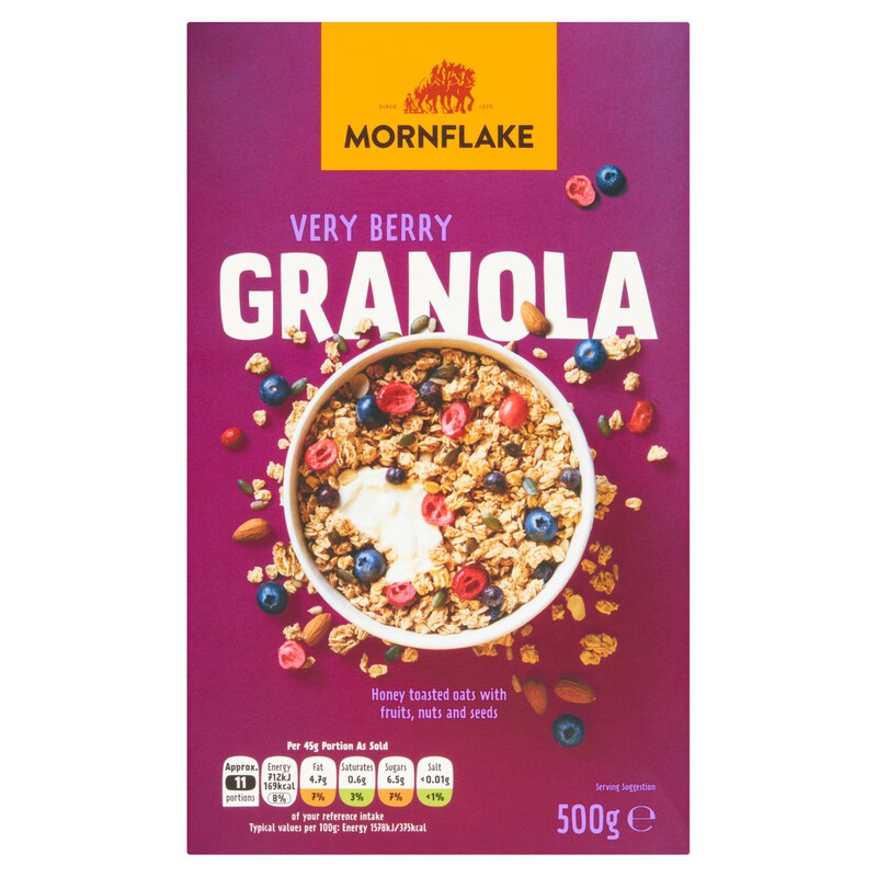 Mornflake Premium Very Berry Granola - Ocado
