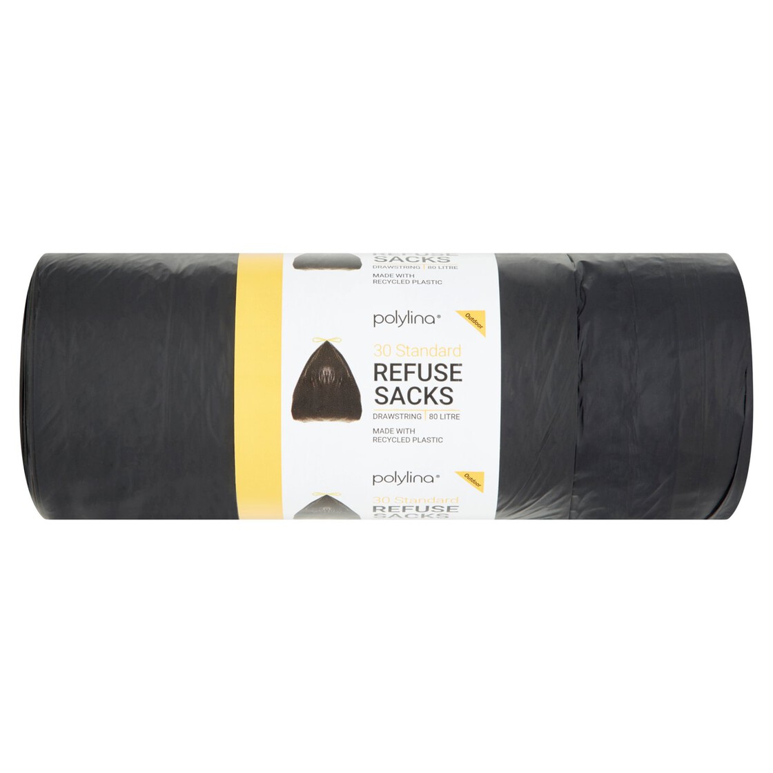 Polylina Drawstring Refuse Sacks 80L - Ocado