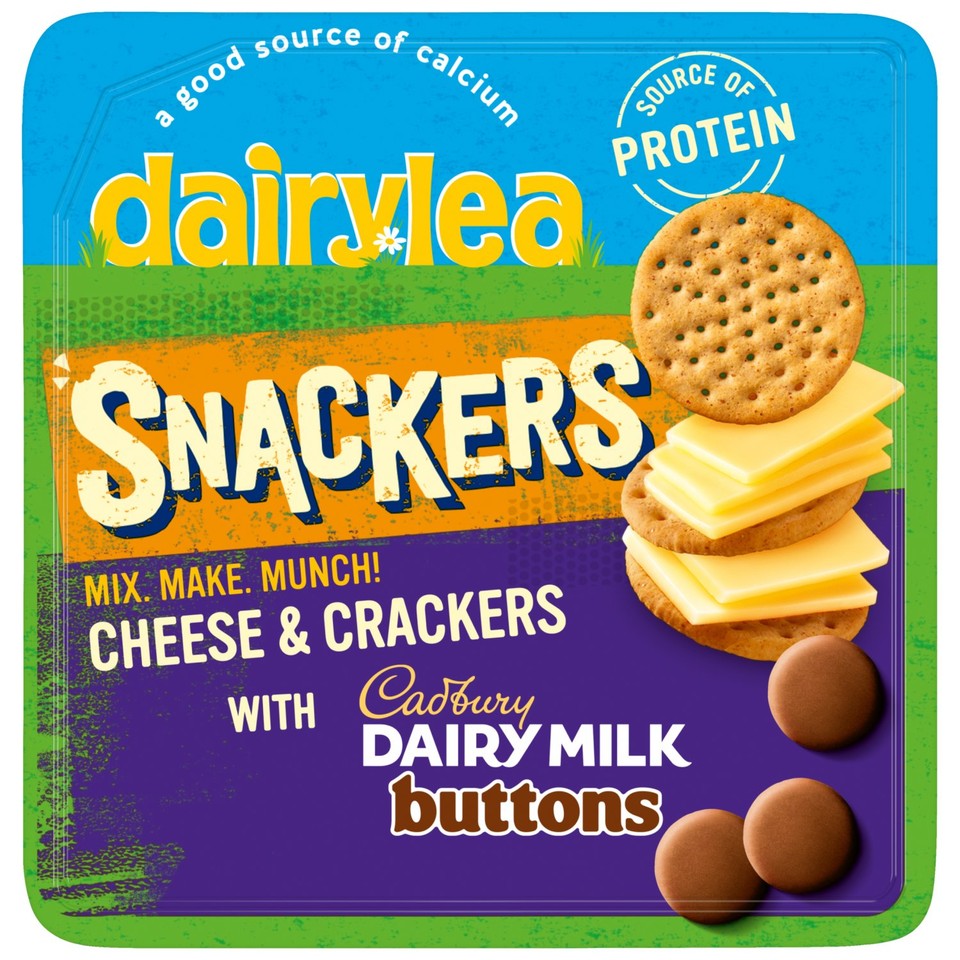 Dairylea Snackers Cheese & Crackers with Mini Chocolate Buttons - Ocado