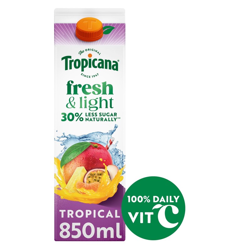 Tropicana Fresh & Light Tropical - Ocado