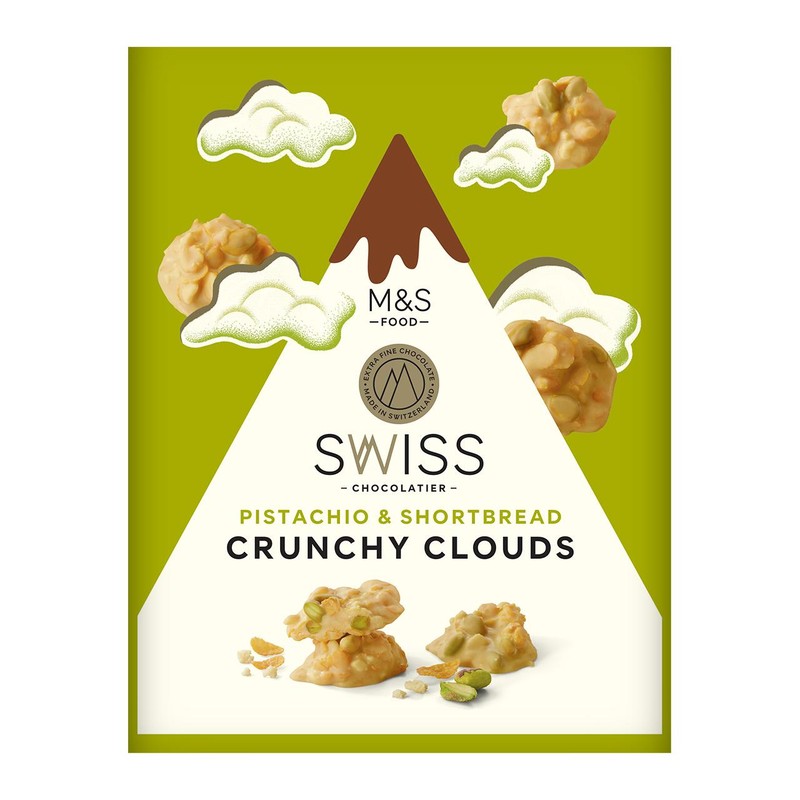 M&S Swiss Clouds Pistachio & Shortbread - Ocado