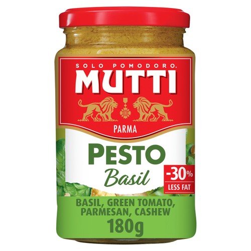 Mutti Basil, Green Tomato & Parmesan Green Pesto Pasta Sauce - Ocado