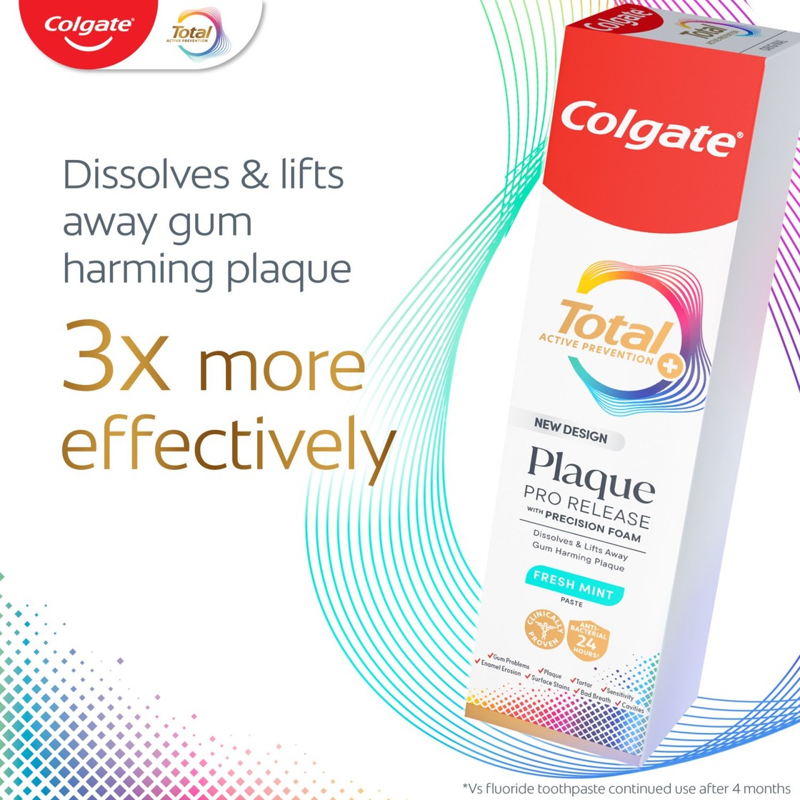 Colgate Total Plaque Pro Release Fresh Mint Toothpaste - Ocado