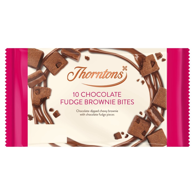 Thorntons 10 pack Fudge Brownie Bites - Ocado