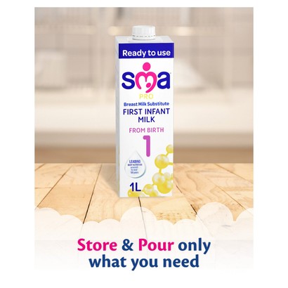 SMA Pro 1 First Infant Milk Ready to Use, From Birth - Ocado