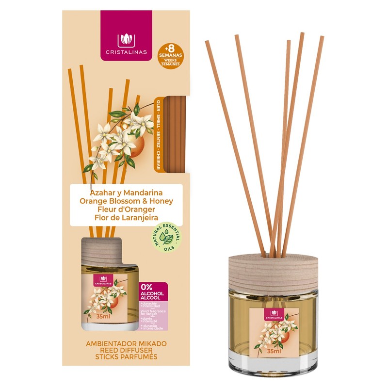 Cristalinas Reed Diffuser Orange Blossom & Honey - Ocado