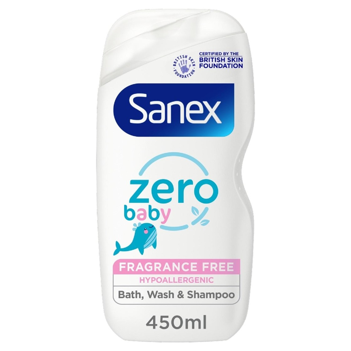 Sanex Zero% Fragrance Free Baby Bath & Wash - Ocado