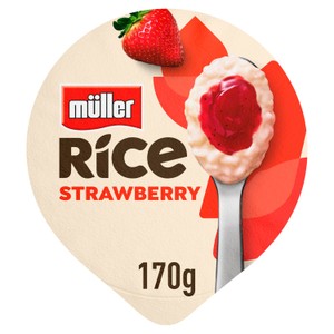 Muller Rice Strawberry Low Fat Pudding Dessert - Ocado