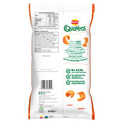 Quavers Red Leicester 6 Pack - Ocado