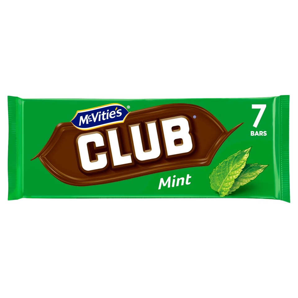 McVitie's Club Mint Biscuit Bars Multipack - Ocado