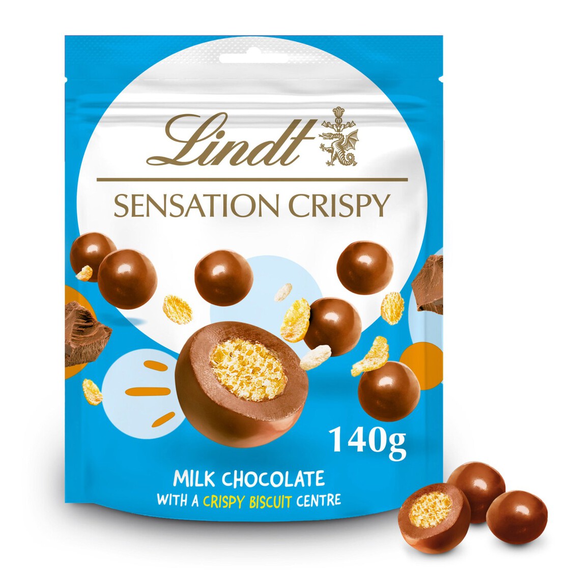 Lindt Sensations Crispy Milk Chocolate Pouch - Ocado