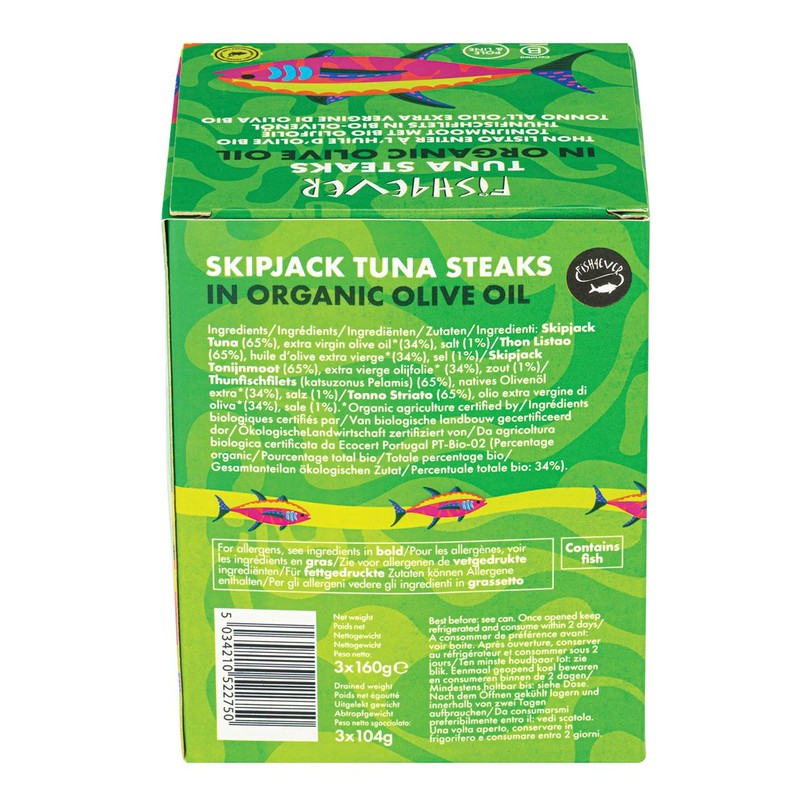 Fish 4 Ever Azores Skipjack Tuna Steaks in Olive Oil - Ocado