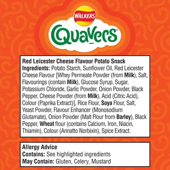 Quavers Red Leicester 6 Pack - Ocado