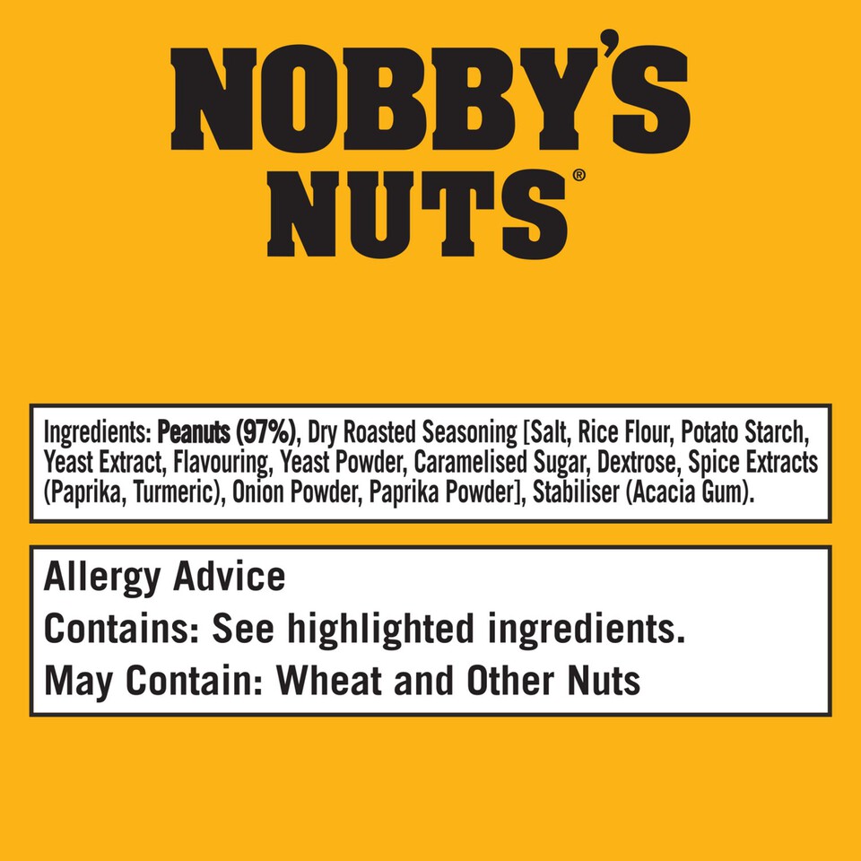 Nobby's Nuts Classic Dry Roasted Peanuts - Ocado