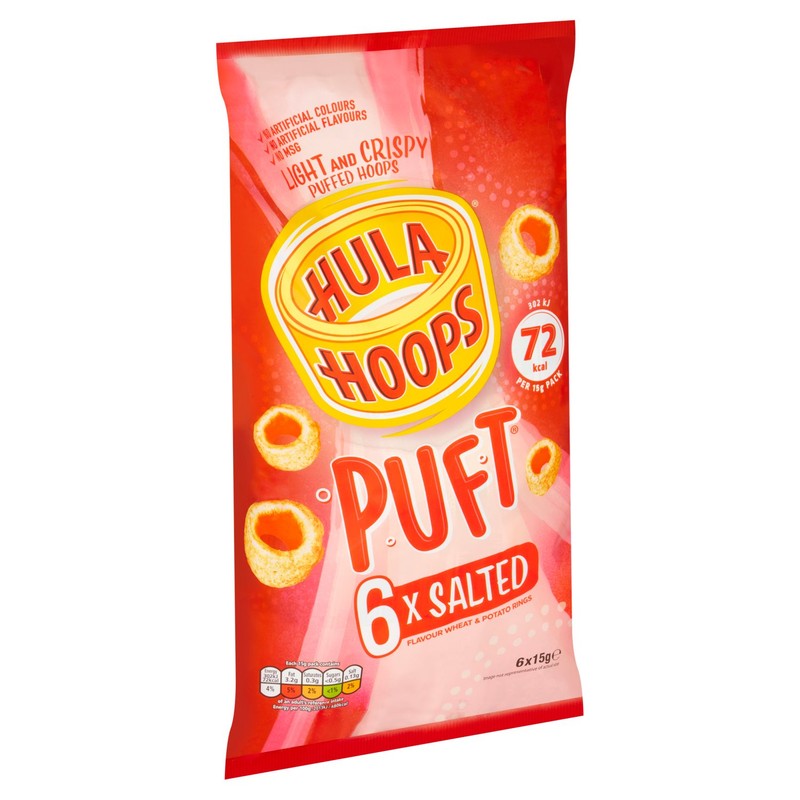 Hula Hoops Puft Salted Multipack Crisps - Ocado