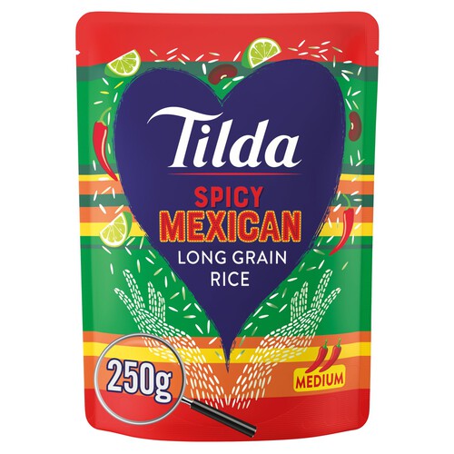 Tilda Microwave Spicy Mexican Long Grain Rice - Ocado