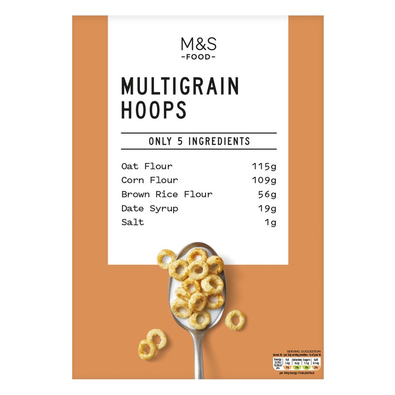 M&S Only 5 Ingredients Multigrain Hoops - Ocado