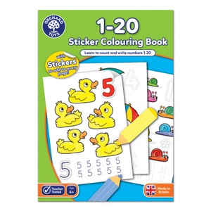Orchard Toys 1-20 Sticker Colouring Book - Ocado