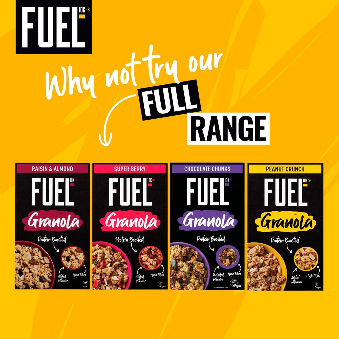 FUEL 10K Peanut Crunch Protein Granola Breakfast Cereal - Ocado
