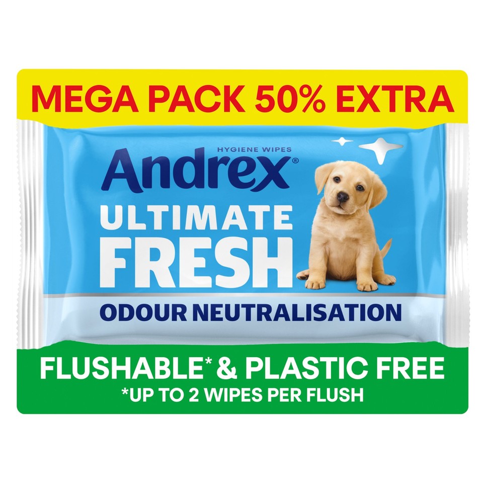 Andrex Ultimate Fresh Flushable Hygiene Wipes Mega Pack - Ocado