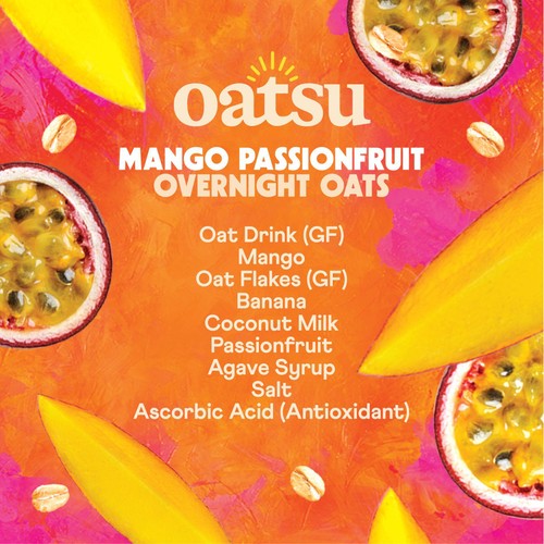 Oatsu Overnight Oats Mango Passionfruit - Ocado