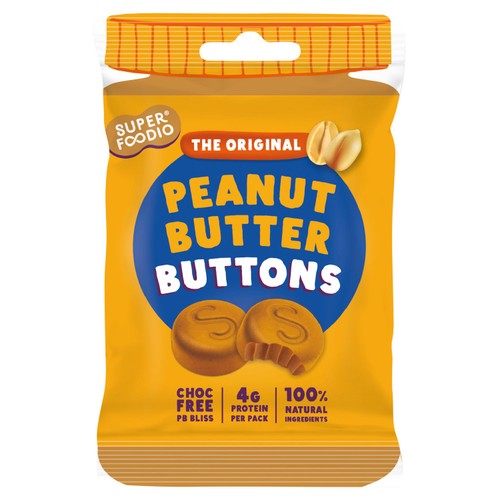 Superfoodio The Original Peanut Butter Buttons - Ocado