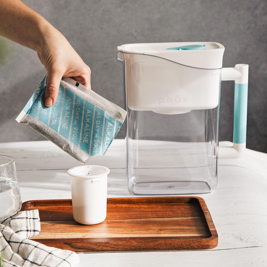 Phox Water Wave 2.8L Water Filter Jug & 3 Month Clean Filter Pack - Ocado