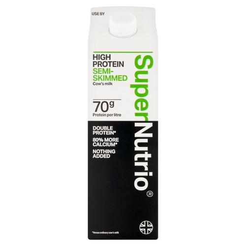 SuperNutrio High Protein Fresh Semi Skimmed Milk - Ocado