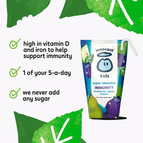 Innocent Kids Blueberries, Apples & Pears Super Smoothies with vitamins ...