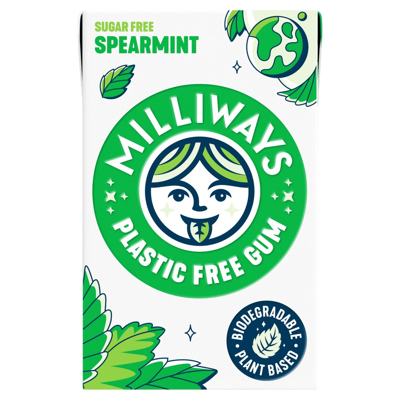 Milliways Spearmint Plastic Free Sugar Free Chewing Gum - Ocado