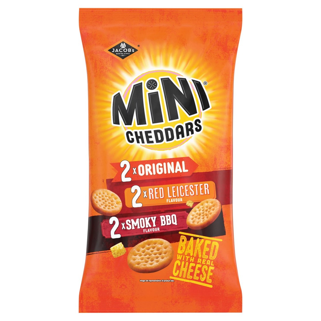 Jacob's Mini Cheddars Variety Multipack Baked Snacks - Ocado