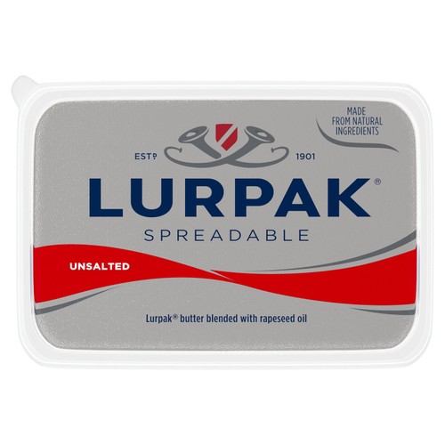 Lurpak Unsalted Spreadable Butter - Ocado