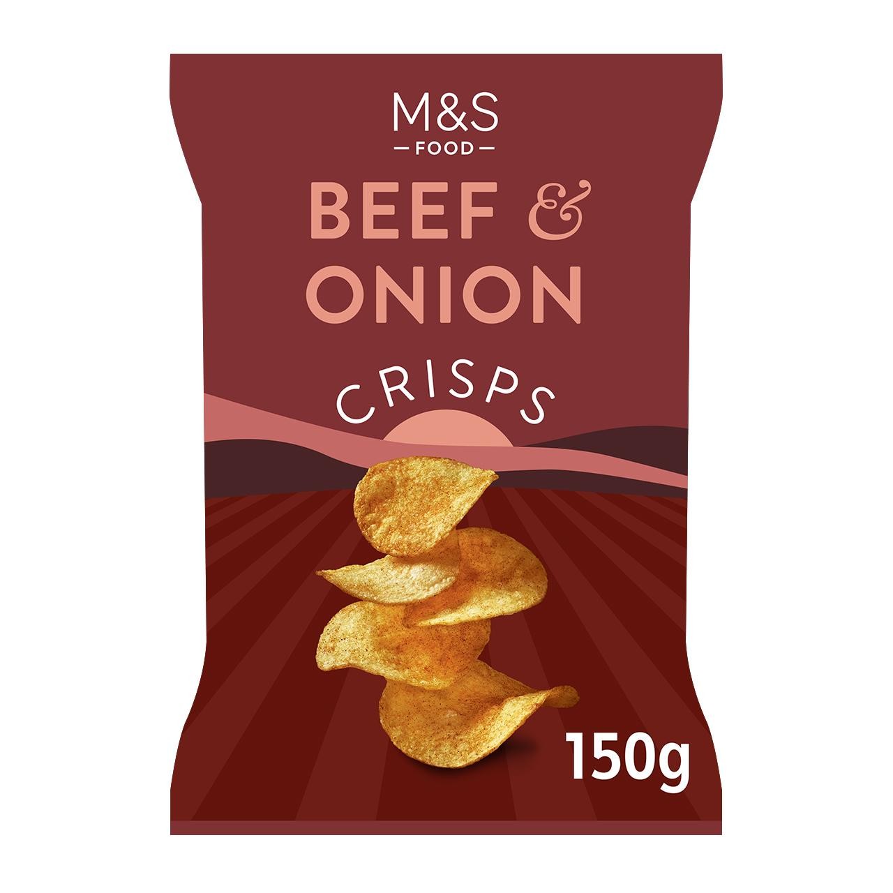 M&S Beef & Onion Crisps - Ocado