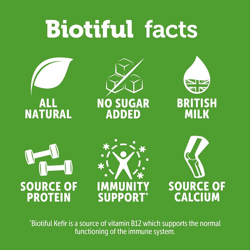 Biotiful Kefir Drink Strawberry - Ocado