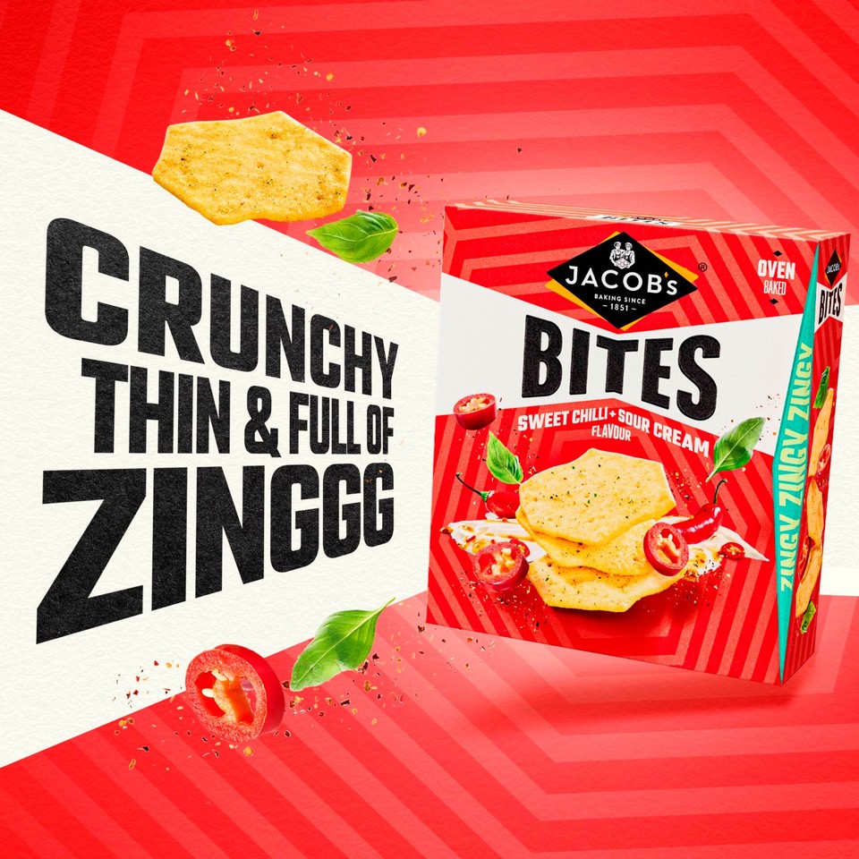 Jacob's Bites Sweet Chilli & Sour Cream Crackers - Ocado