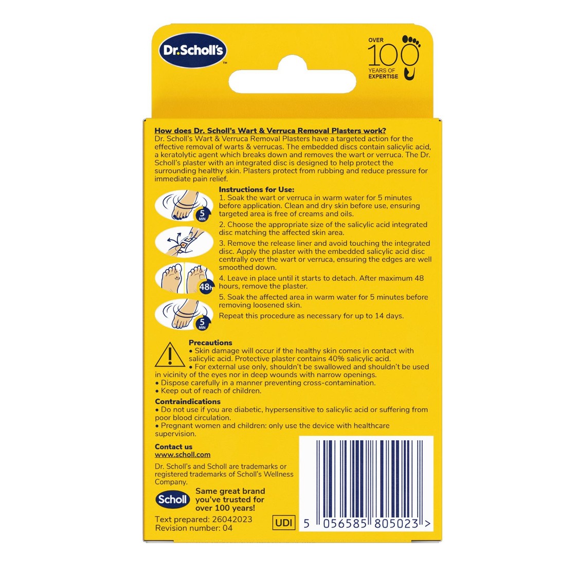 Dr Scholl's Wart and Verruca Plaster - Ocado