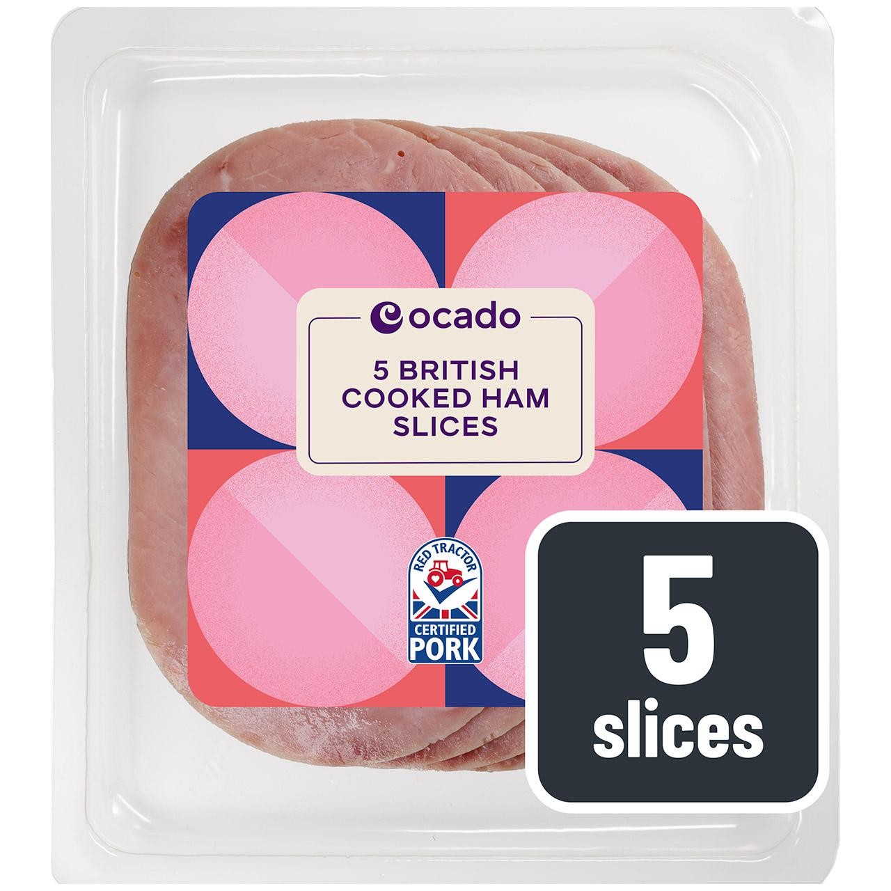 Ocado British Cooked Ham 5 Slices - Ocado