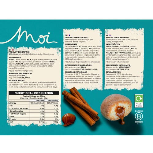 MOI Dulce de Leche filled Mini Beignets - Ocado