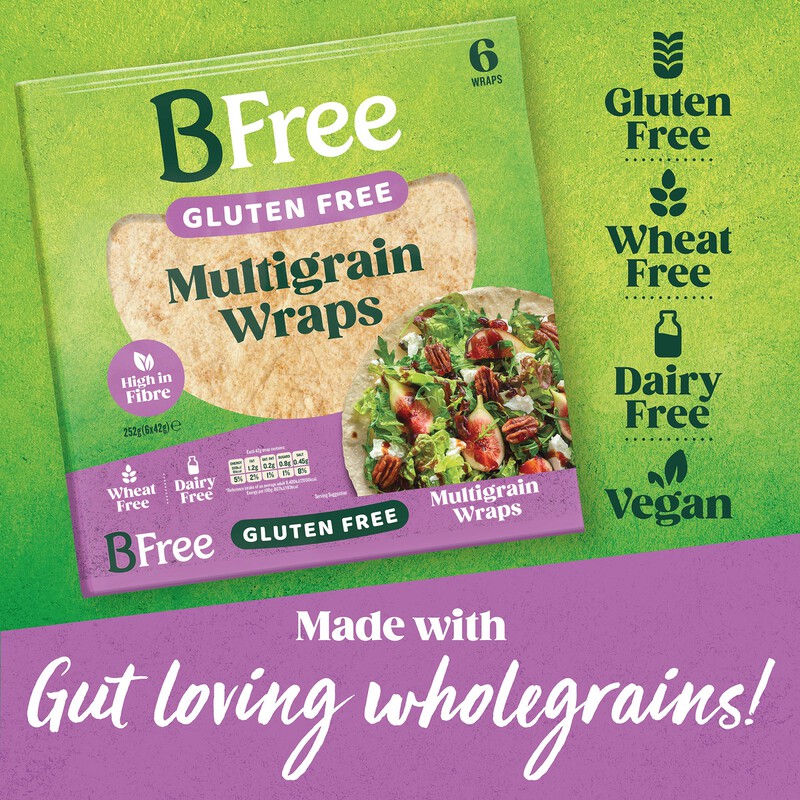 BFree Multigrain Plain Wraps - Ocado