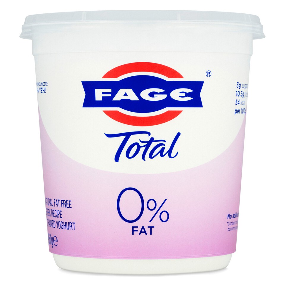Fage Total 0% Fat Natural Fat Free Greek Recipe Strained Yoghurt - Ocado