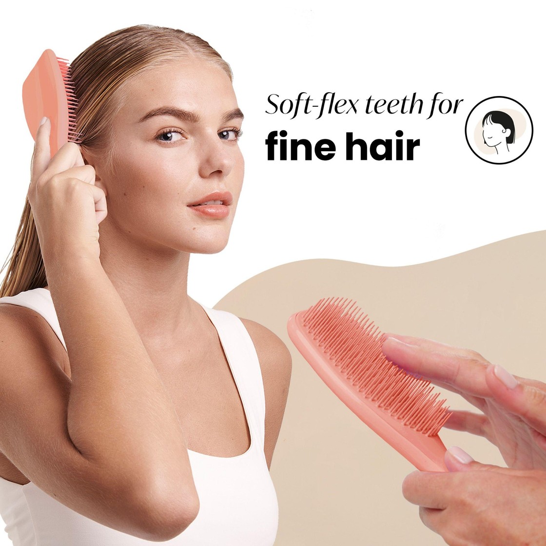 Tangle Teezer Ultimate Detangler Fine & Fragile Sweet Cinnamon - Ocado