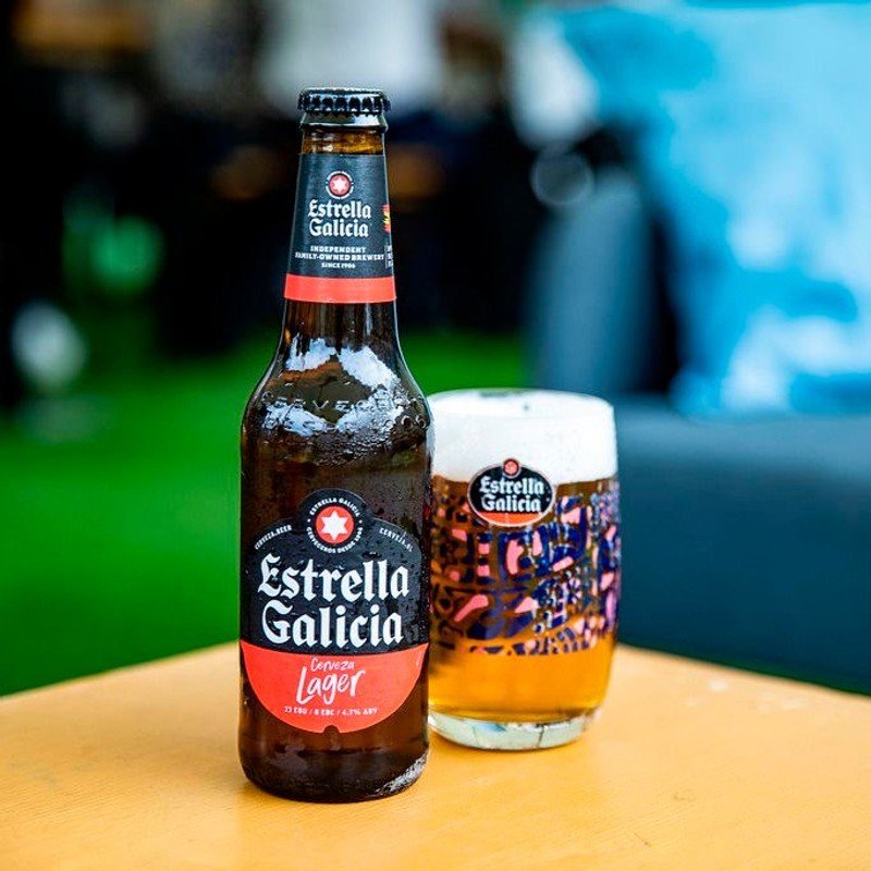Estrella Galicia Premium Spanish Lager Beer Bottles 4.7% - Ocado