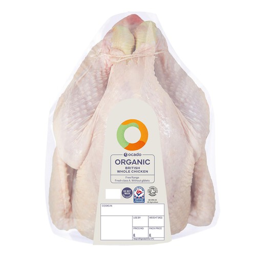 Ocado Organic Free Range Whole Chicken - Ocado