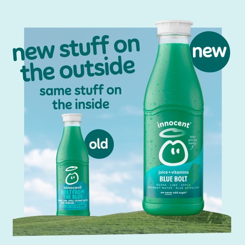 Innocent Plus Blue Bolt, Guava & Lime Juice with Vitamins - Ocado