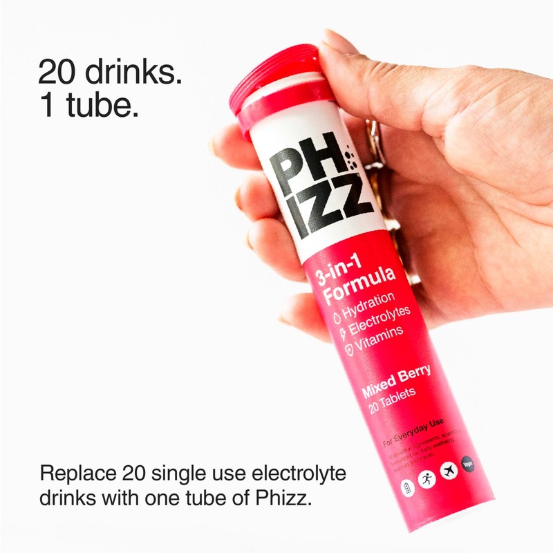 Phizz Mixed Berry 3-in-1 Hydration, Electrolytes and Vitamins ...
