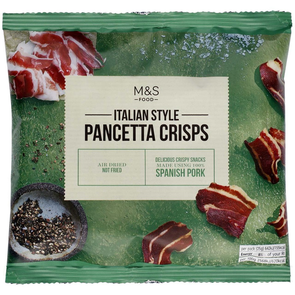 M&S Italian Style Pancetta Crisps - Ocado