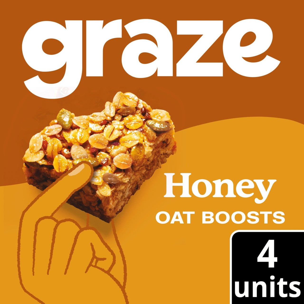 Graze Honey Oat Boost Flapjack Snack - Ocado